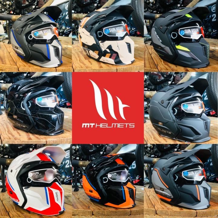 Original Genuine MT Helmet Street Fighter SV Helmet Fullface Modular ...