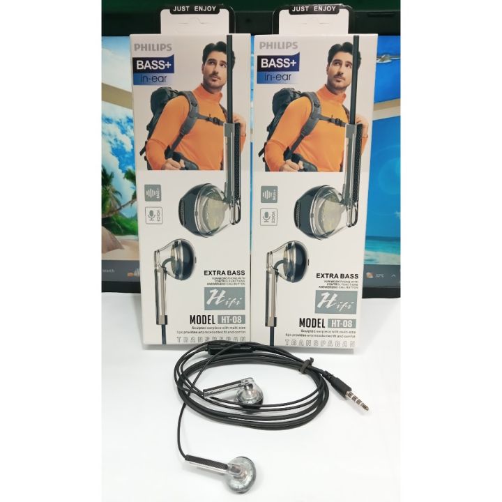 Handsfree Transparan HT-08 Stereo Headphone Super Bass Hifi Extra Bass ...