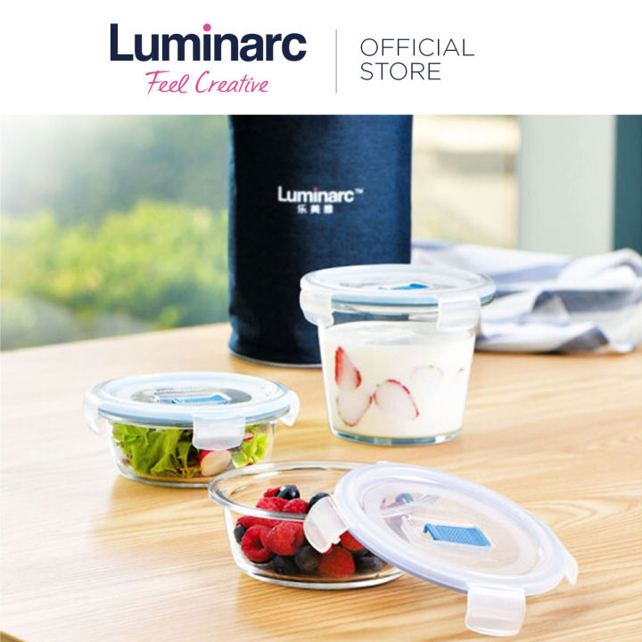 Luminarc Boite Pure Box with Bag 4pcs Food storage set with Lunch Bag ...