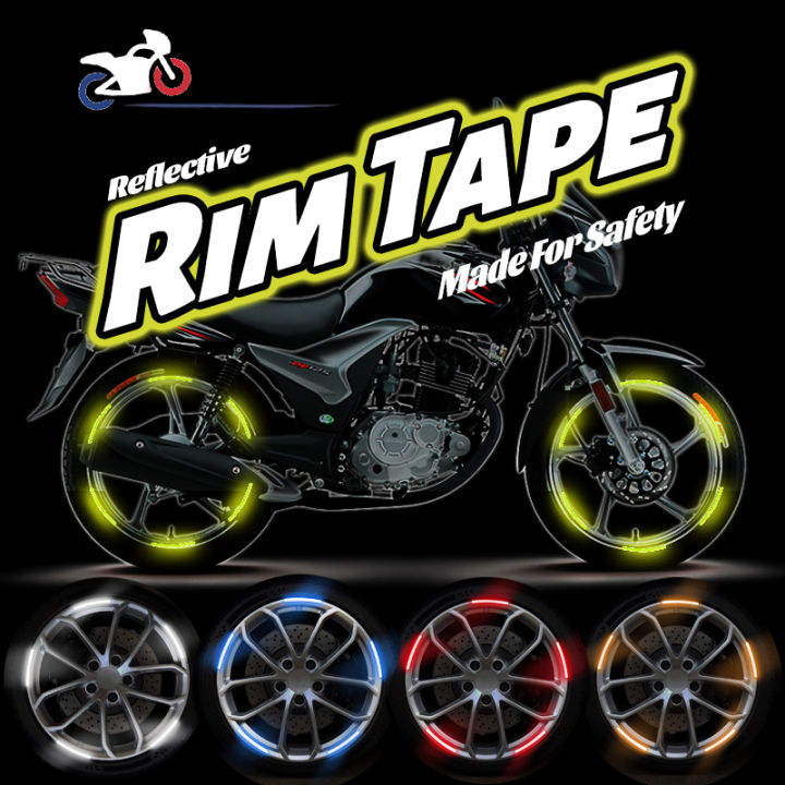 20pcs Car Wheel Hub Reflective Strips Car Motorcycle Tire Rim ...