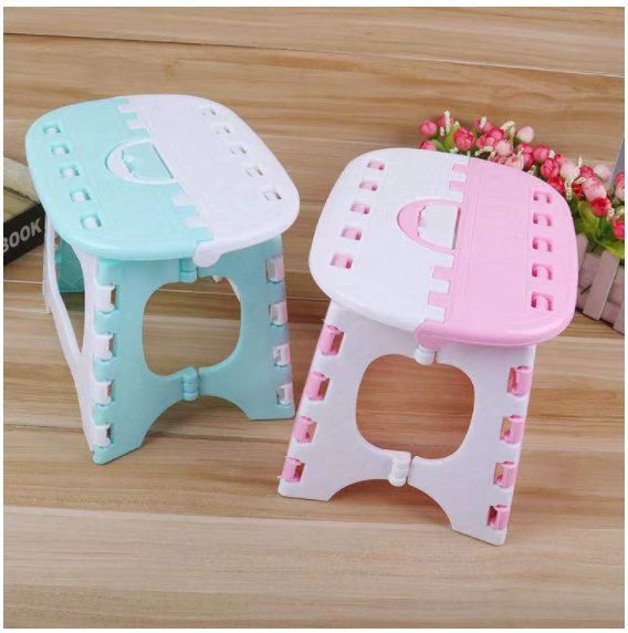 Portable Folding Mini Step Stool Foot Rest Plastic Foldable Bench Chair ...