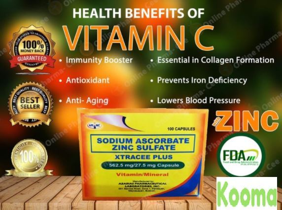 VITAMIN C WITH ZINC - XTRACEE PLUS - CAPSULE 100 CAPSULES VITAMINS ...