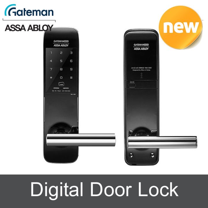 GATEMAN WG-200 Wide Handle Digital Door Lock 4 RFID Card Key Password ...