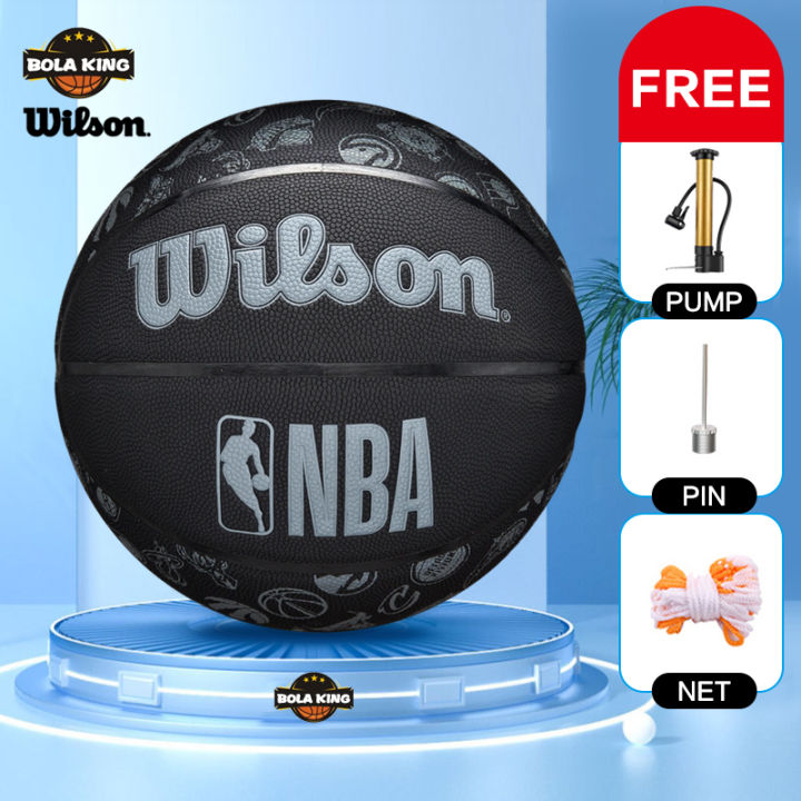 Original Wilson NBA All Team Logo Basketball Size 7 - 29.5inch,8 pieces ...