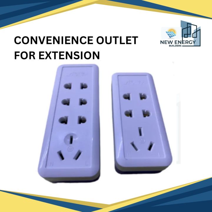 N.E.B || Extension 2-Pole 3-pole with 3 pin Convenience Outlet | Lazada PH