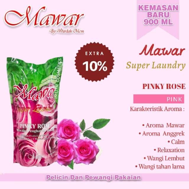 PELICIN PEWANGI PAKAIAN MAWAR SUPER LOUNDRY BY WARDAH KEMASAN 1LITER ...