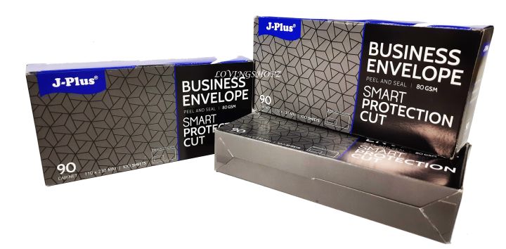 Amplop Jendela Kiri merek J Plus, Amplop Putih Jendela J Plus No. 90 ...