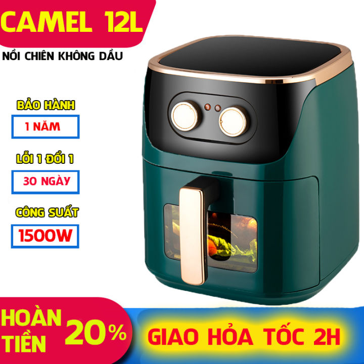 [HÀNG TỐT] Nồi Chiên Không Dầu CAMEL/ZODAN dung tích 7- 12L - BẢO HÀNH ...