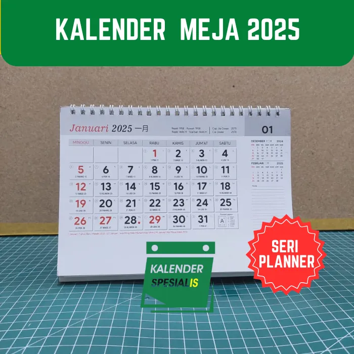 PROMO KALENDER MEJA 2025 SERI PLANNER 7 LEMBAR AESTHETIC - BEST SELLER ...