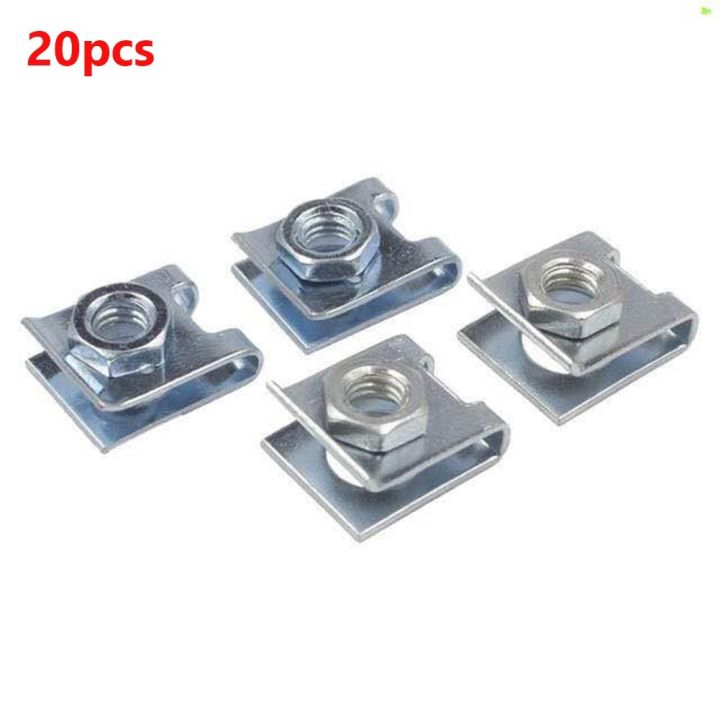 Universal Car License Plate Fasteners with 20x Reliable Screw Nut Clips ...