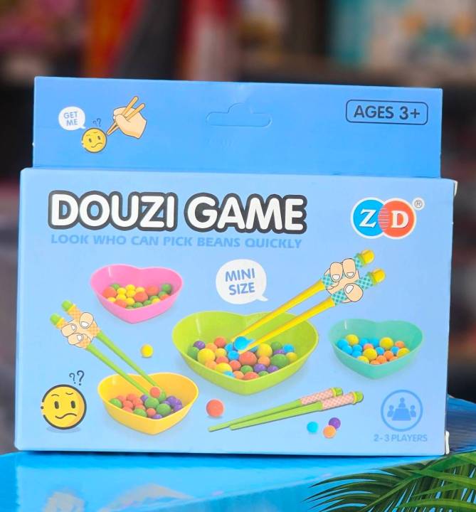 เกมเเข่งใช้ตะเกียบคีบบอล Douzi Game พร้อมลูกบอลสีสันสดใส ของเล่นฝึกการ ...