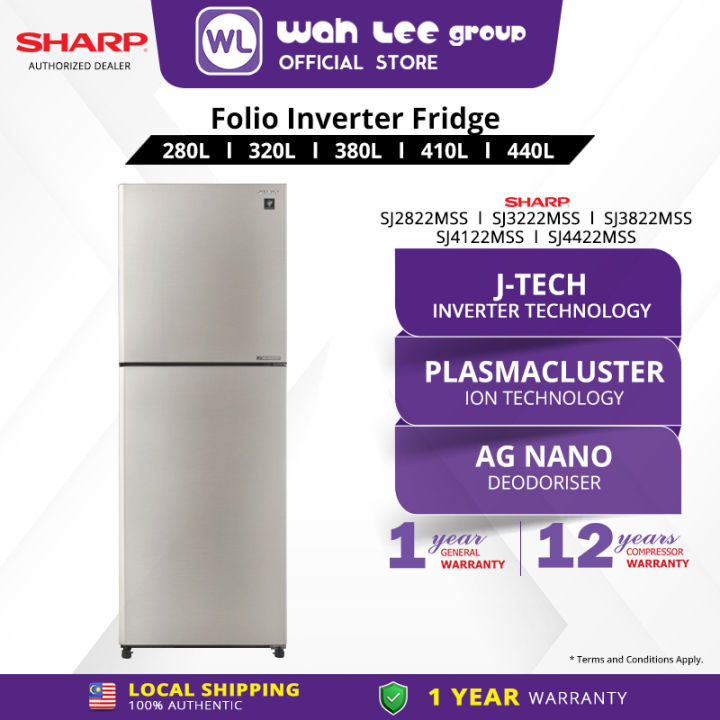 [SAVE4.0 NUR] SHARP Refrigerator 280L 320L 380L 410L 440L J-Tech ...