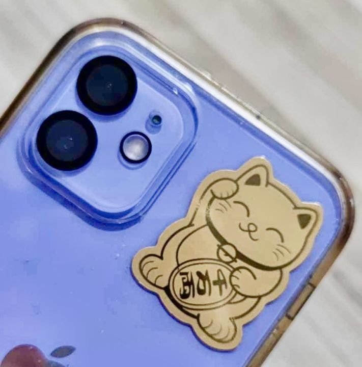 Swerte Lucky Charm Money Magnet Foil/Phone decal LUCKY CAT PIYAO GOLD ...