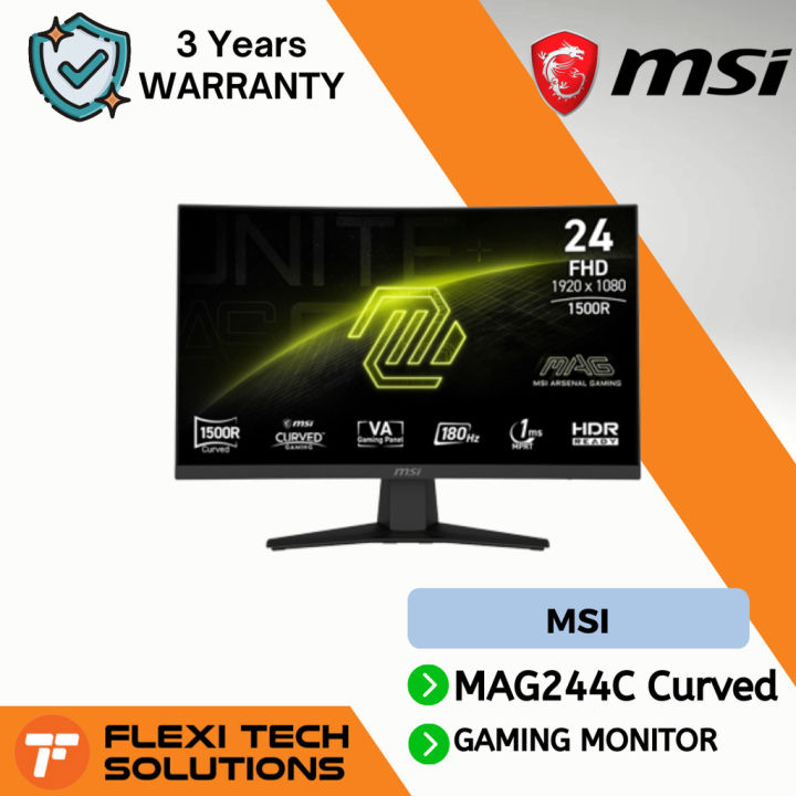 Flexi tech MSI MAG244C Curved Gaming Monitor | Lazada