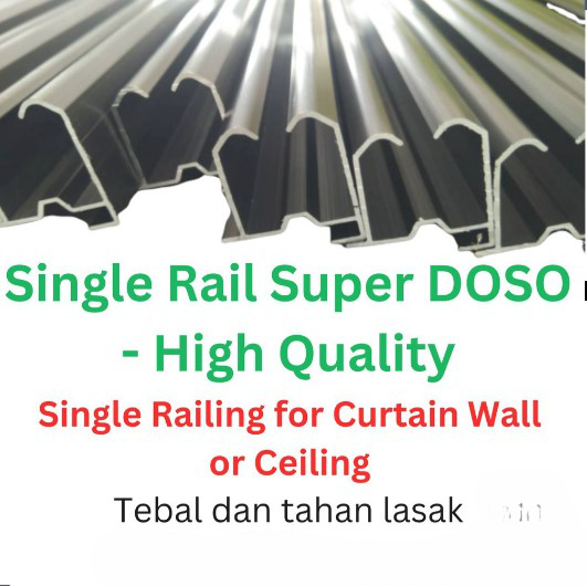Curtain Rail - Curtain Track Super DOSO - Color Brown | Lazada