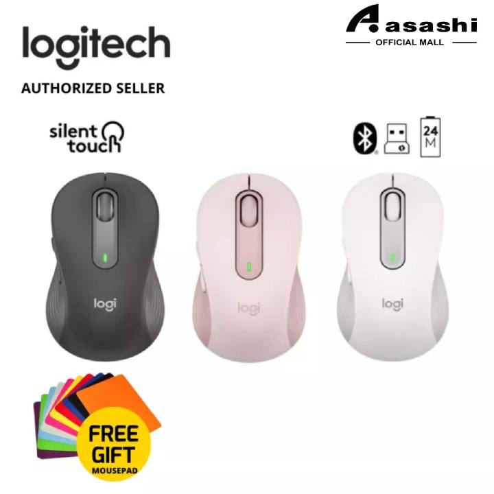 Logitech M650 Graphite / Rose / Off-White - Signature Wireless ...