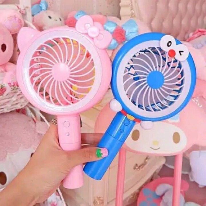 Kipas Usb Mini fan BIRU DORAEMON PINK KITTY / Kipas Angin Mini / Kipas ...