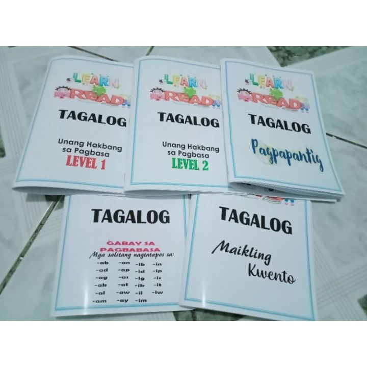 TAGALOG READING BOOKLETS UNANG HAKBANG MABILIS matutong bumasa LEVEL 1 ...