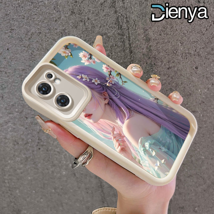 DIENYA Casing Hp OPPO Reno 8 5G OPPO Reno 8T Case Pola gadis yang lucu ...