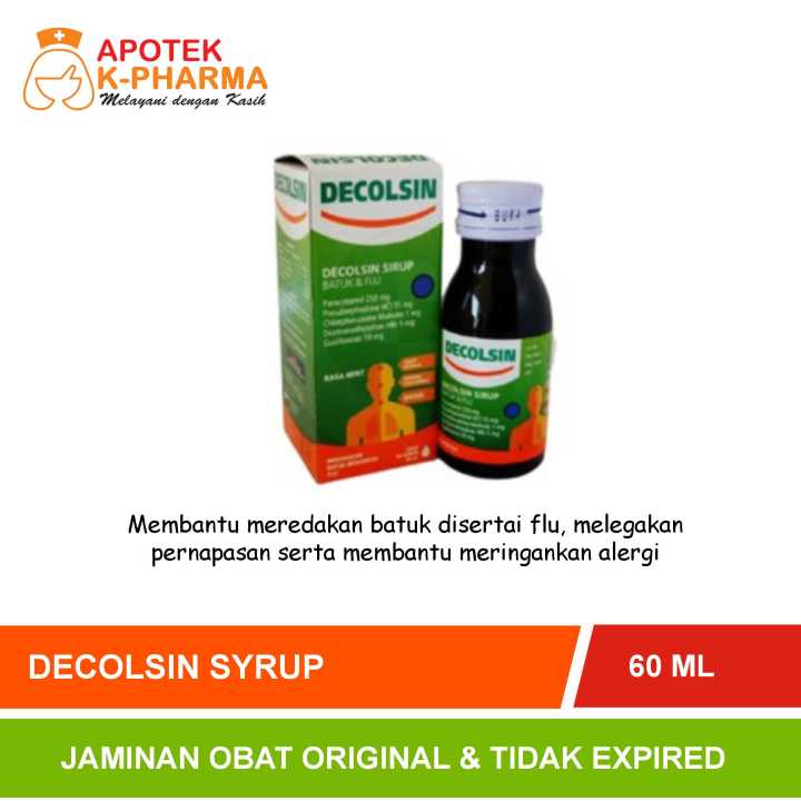 Decolsin Sirup Isi 60 ml Obat Original Darya Varia | Lazada Indonesia