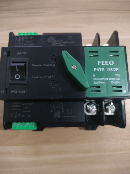 FEEO Din Rail 2P ATS Solar Energy Dual Power Automatic Transfer Switch ...