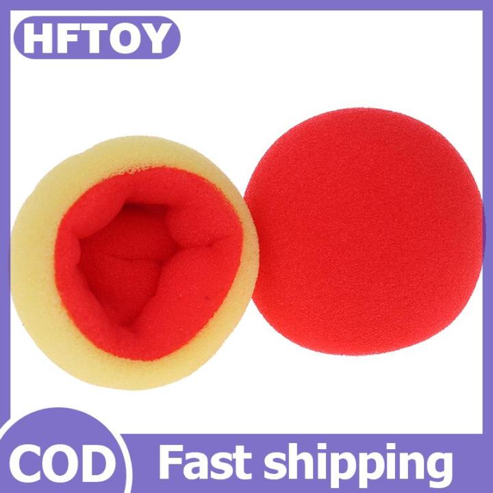 HFTOY 2Pcs/ Set Color Change Soft Sponge Ball Magic Tricks Close Up ...