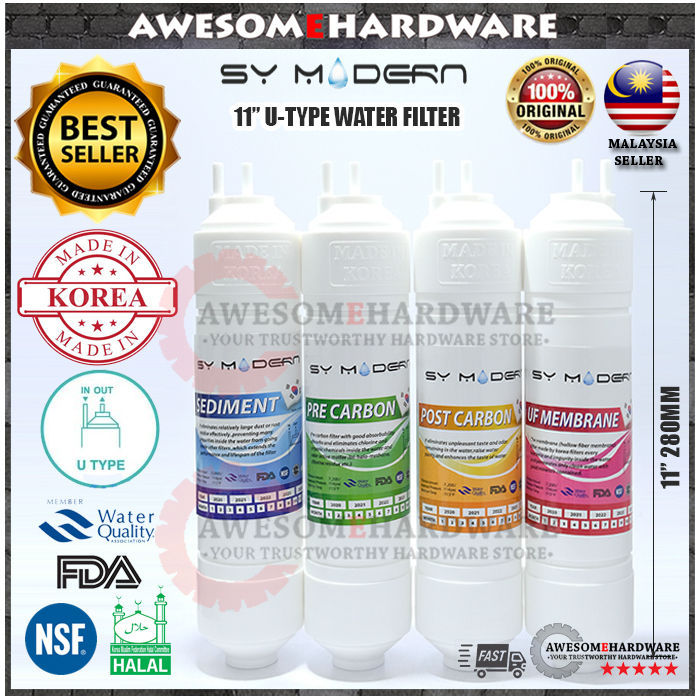 (MADE IN KOREA) SY MODERN HALAL 10'' U TYPE WATER FILTER CARTRIDGE ...