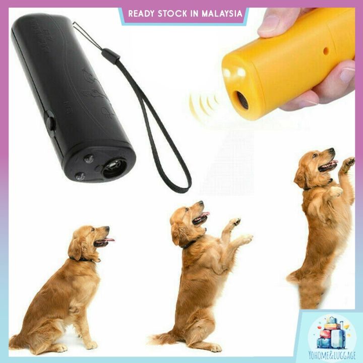 3 in 1 Dogs Anti-barking Dog Repellent Repeller Control Ultrasonic Anti Dog Barking LED Light ...