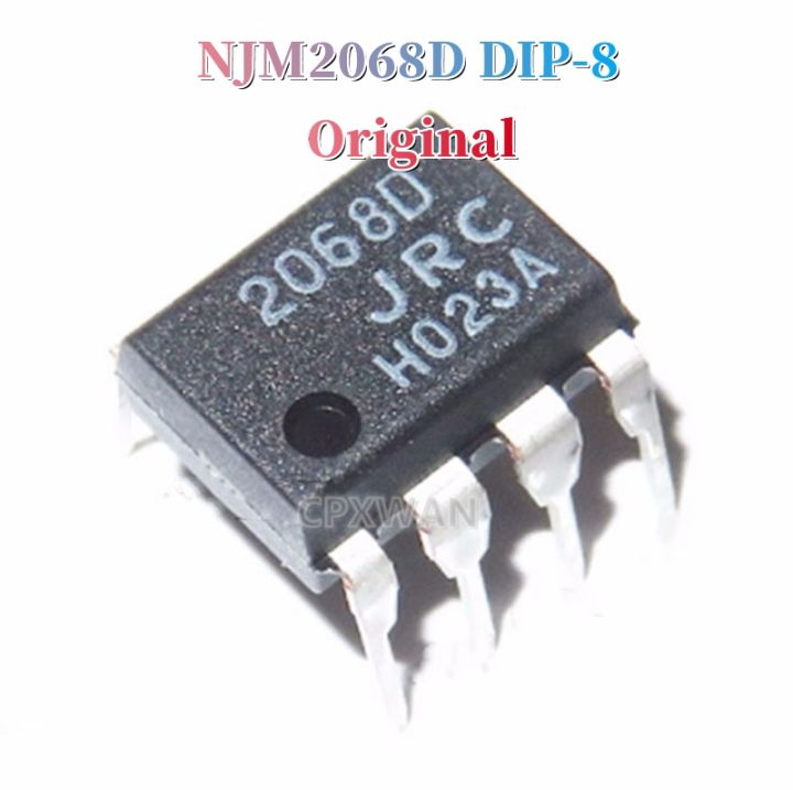 5pcs Original JRC 2068D DIP-8 JRC2068D NJM2068D DIP8 dual operational amplifier chip IC New ...