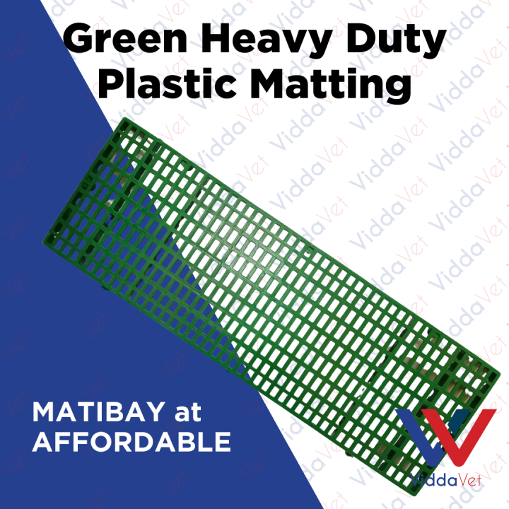GREEN 1x3 ft. Dog Pig Plastic Matting Heavy Duty High Density ...