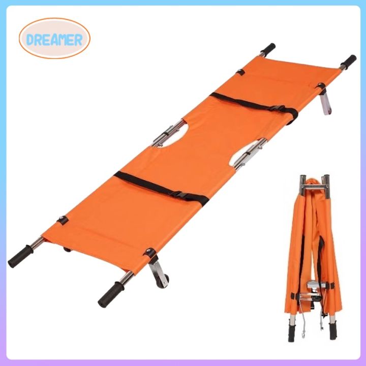 Emergency Folding Stretcher Bed Heavy Duty Foldable Portable Stretcher ...
