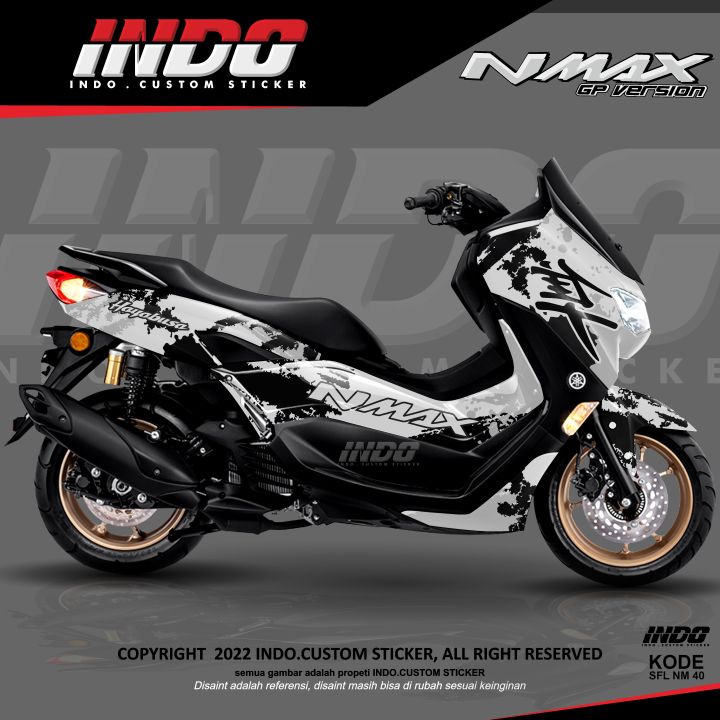 Decal Nmax Tulisan Jepang/ NMAX Japan stiker nmax 155 NEW- OLD stiker ...