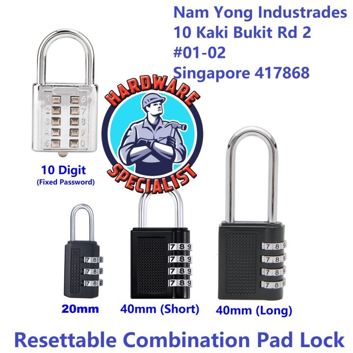 Resettable Combination Padlock / Digital Pad Lock / Number Lock ...