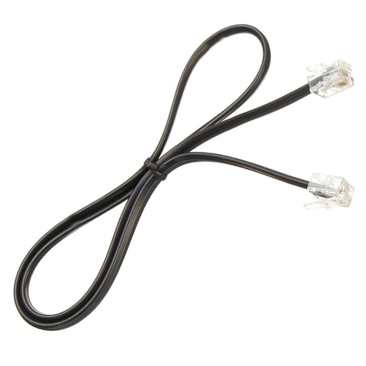 RJ11 Cable Telephone Line Wire - 1 Meter (Black) | Lazada PH