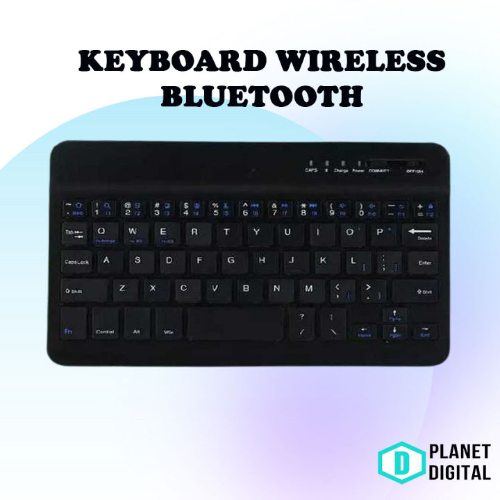 keyboard wireless bluetooth Rechargeable Slim Thin Design Untuk Windows ...