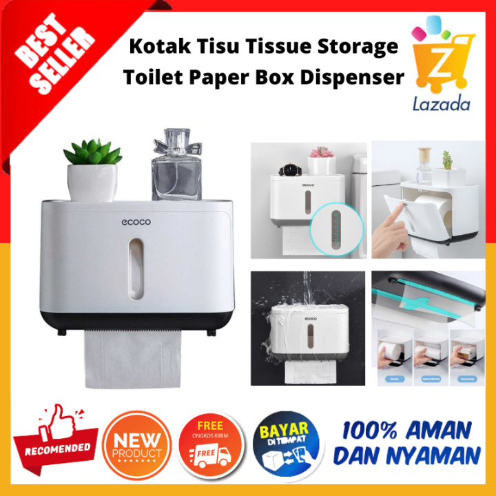 Kotak Tisu Tissue Storage Toilet Paper Box Dispenser Penyimpanan Tisu ...