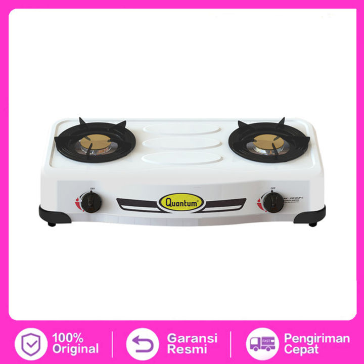 QUANTUM Kompor Gas 2 Tungku QGC 201 DMPC | Lazada Indonesia