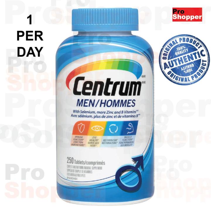 Centrum Complete Multivitamin and Mineral Supplement for Men - 250 ...