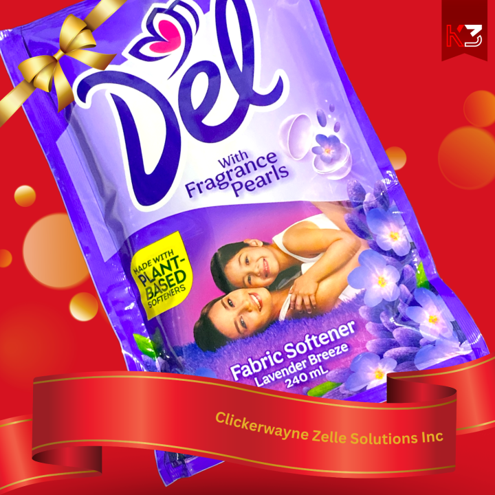 Del Fabric Softener Lavander Breeze 240mL Sachet | Lazada PH