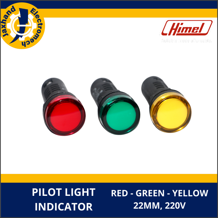 Himel Pilot Light Indicator 22mm, 220V / Signaling and Controls / Red ...