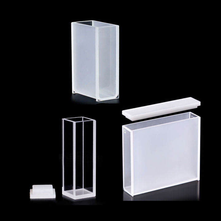 1PCS STANDARD JGS1 QUARTZ CUVETTES CUVETTE CELL OPEN TOP WITH LID 10mm ...