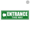 Entrance Exit This Way Left Right Sign Label - Laminated Signage - 4 x ...