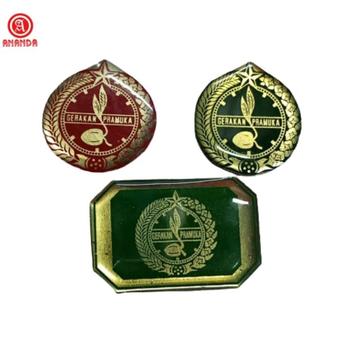 Pin Lambang Tunas Pramuka Merah & hijau Cowok-Cewek | Lazada Indonesia