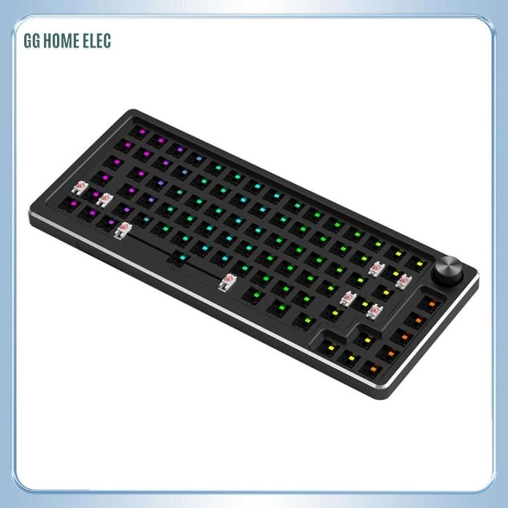 HOME ELEC-83 Keys Aluminum Mechanical Keyboard Kit Wired RGB Hot Swap ...