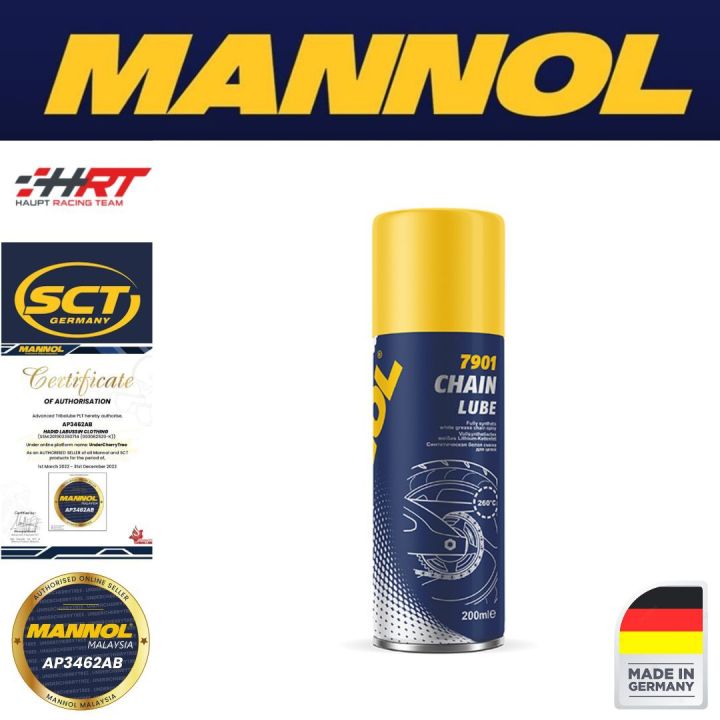 MANNOL Chain Lube MN7901 (200ml) MADE IN GERMANY - Motorcycle Lubricant ...
