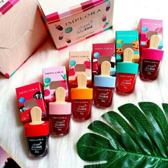 IMPLORA Cheek & Liptint / Lip Tint / Ice Cream Lipstik 5.5gr Promo dan Original | Lazada Indonesia