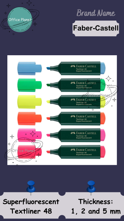 Faber-Castell Highlighter Textliner 48 superfluorescent 1's | Lazada PH