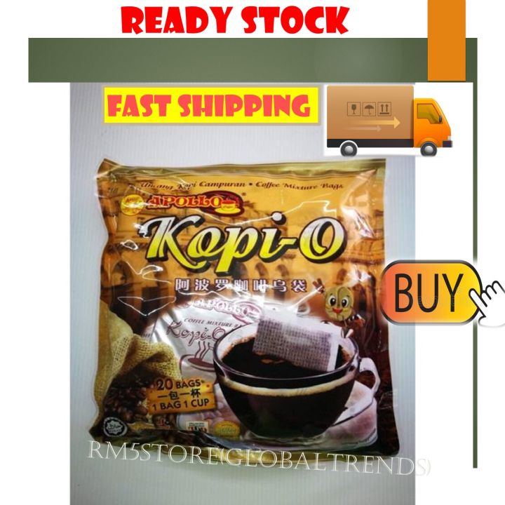 READY STOCK Apollo Kopi-O 10g kopi-o kosong coffee mixture bag 1 ...