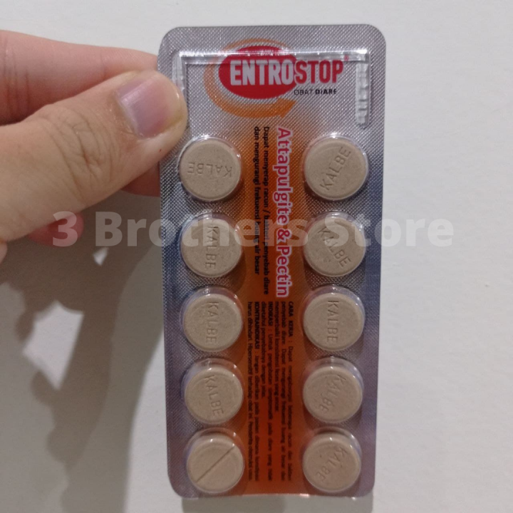 Entrostop Box isi 20 Tablet Obat Diare Mencret Gangguan Pencernaan ...