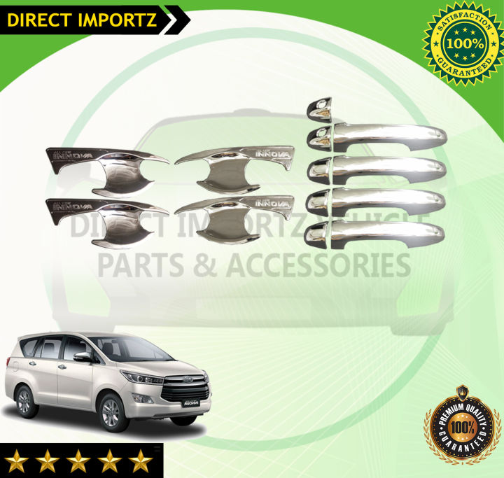 Toyota Innova 2016 to 2023 Door bowl and handle cover chrome 2017 2018 ...